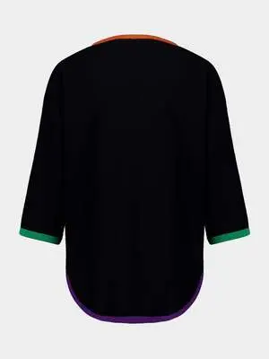 Valentino Garavani Long-sleeve Wool Top With V Detail