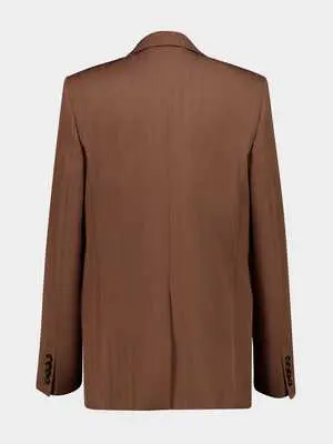 Stella McCartney Sienna Oversized Blazer - Brown