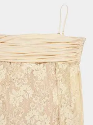 Zimmermann Rebellion Draped Lace Bodysuit - Cream