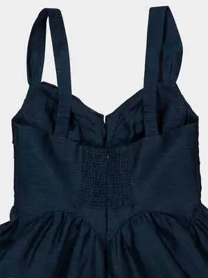 Zimmermann Rebellion Drape Midi Dress - Blue