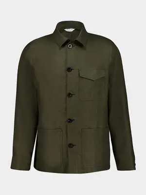 Boglioli Linen Long-sleeve Overshirt