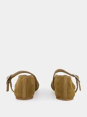 Le Monde Beryl Taupe Stella Suede Slipper - Brown