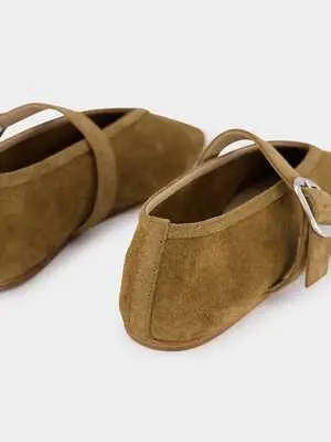 Le Monde Beryl Taupe Stella Suede Slipper - Brown