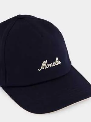 Moncler Logo Baseball Cap - Blue
