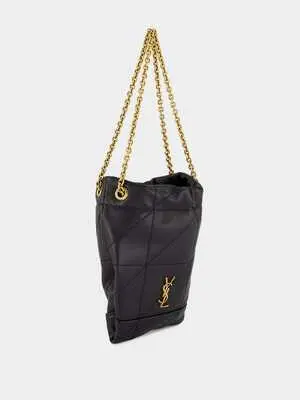 Saint Laurent Small Jamie Pouch In Lambskin - Black