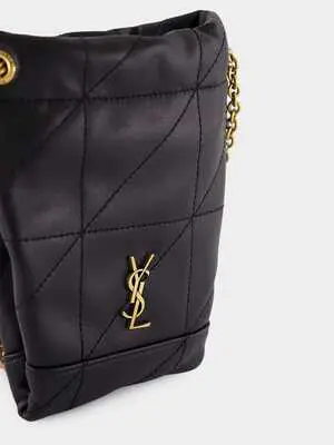 Saint Laurent Small Jamie Pouch In Lambskin - Black