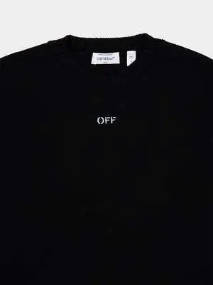 Off-White Diag Outline Knit Jumper - Black