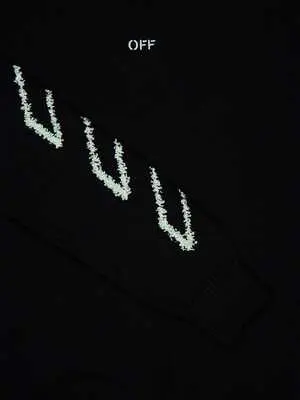 Off-White Diag Outline Knit Jumper - Black