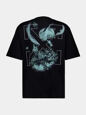 Off-White Moon Skate Graphic T-shirt - Black
