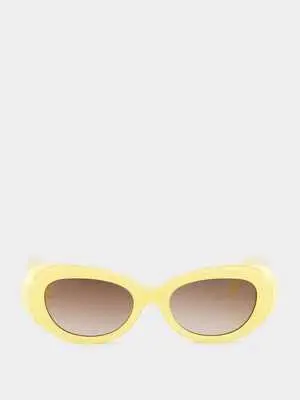 EMMANUELLE KHANH Paris Butterfly Sunglasses - Yellow