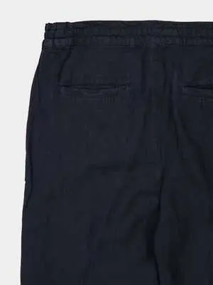 120% Lino Linen Drawstring Trousers