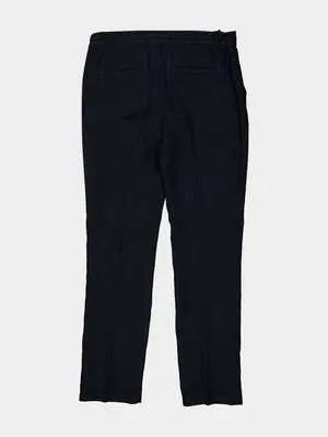 120% Lino Linen Drawstring Trousers