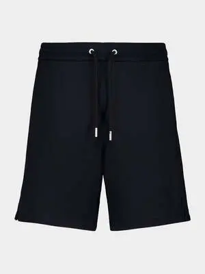AMI Paris De Coeur Cotton Shorts - Black