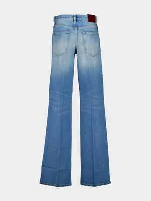 Gucci Light Flared Denim Trousers