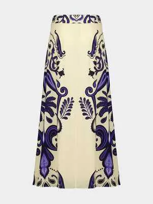 Johanna Ortiz Printed Silk Crêpe De Chine Skirt - Multicolour