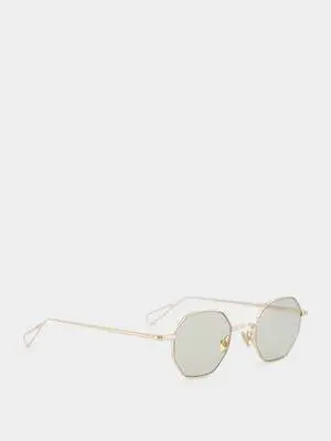 AHLEM Gaillon Octagon Sunglasses - Beige