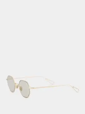AHLEM Gaillon Octagon Sunglasses - Beige