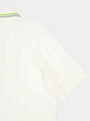 Casablanca Tennis Bouclé Cotton Polo Shirt