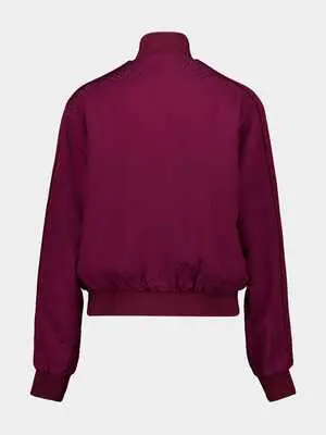 Casablanca Monogram Track Jacket - Burgundy