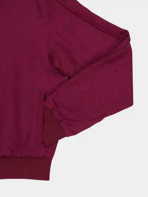 Casablanca Monogram Track Jacket - Burgundy
