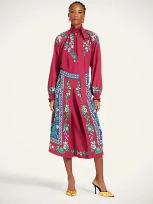 La DoubleJ Regalia Placée Cerere Blouse - Red
