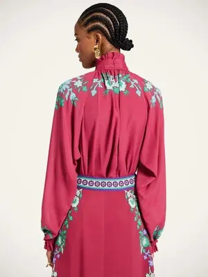 La DoubleJ Regalia Placée Cerere Blouse - Red