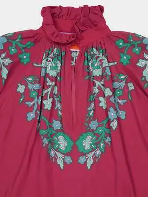 La DoubleJ Regalia Placée Cerere Blouse - Red