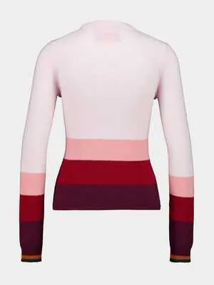 La DoubleJ Striped Cashmere Crewneck Jumper