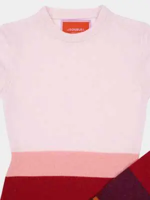 La DoubleJ Striped Cashmere Crewneck Jumper
