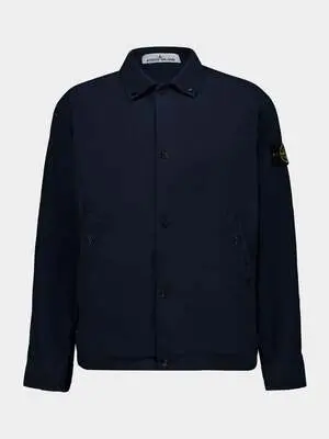 Stone Island Light Compact Touch Poly-tc Coach Jacket - Blue