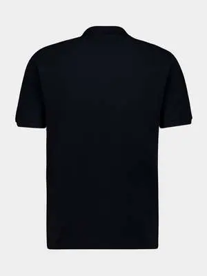 Stone Island Navy 50/2 Organic Cotton Piqué Polo - Blue