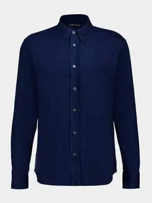 TOM FORD Midnight Cotton Indigo Shirt