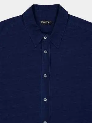 TOM FORD Midnight Cotton Indigo Shirt
