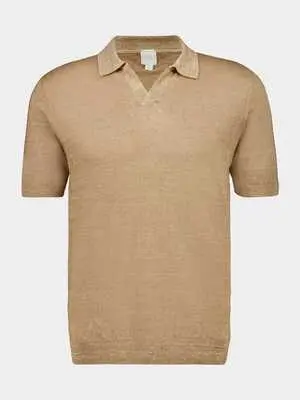 120% Lino Collared Polos For Men