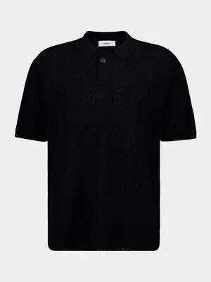Commas Polo Knit Cotton - Black
