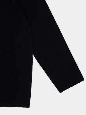 Commas Long Sleeve Buttoned Knit Cotton Shirt