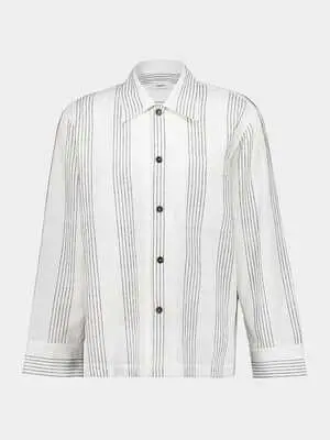 Commas Classic Kanta Cotton Overshirt - White
