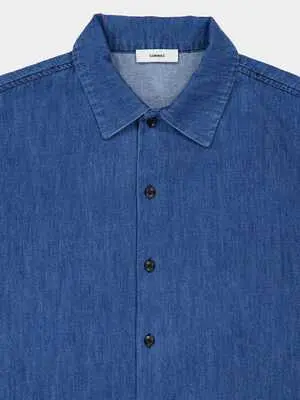 Commas Denim Shirt Woven Stripe Boxy