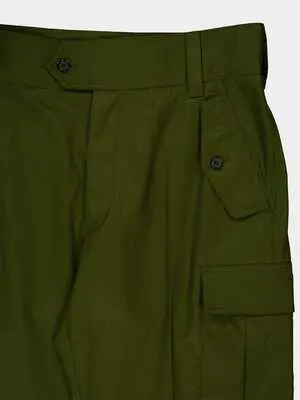 Alexander McQueen Cotton Gabardine Cargo Trousers