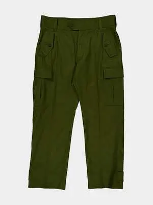 Alexander McQueen Cotton Gabardine Cargo Trousers