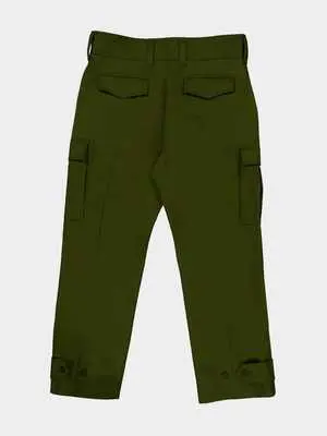 Alexander McQueen Cotton Gabardine Cargo Trousers