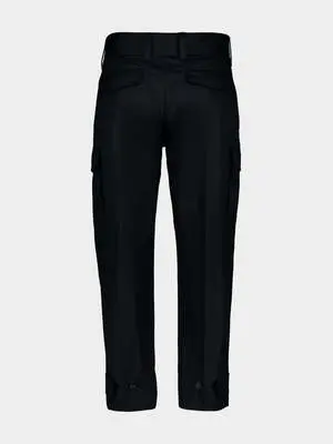 Alexander McQueen Cotton Gabardine Cargo Trousers