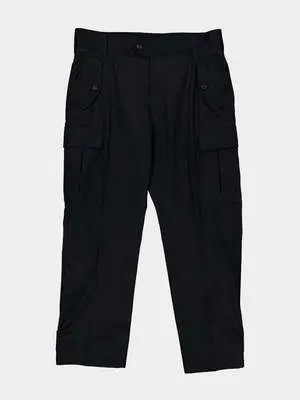 Alexander McQueen Cotton Gabardine Cargo Trousers