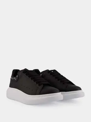 Alexander McQueen Oversized Leather Sneakers - Black