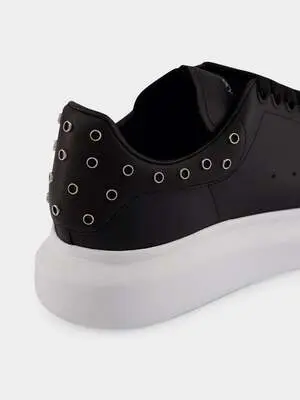 Alexander McQueen Oversized Leather Sneakers - Black