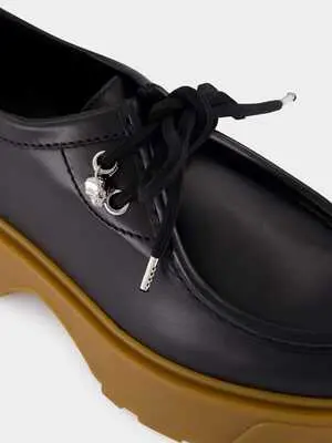 Alexander McQueen Rover Leather Lug Sole Shoes - Black