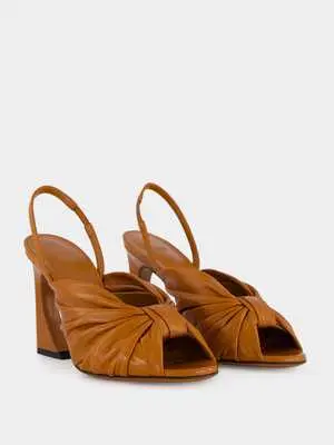 Fendi Arco Nappa Slingback Heels