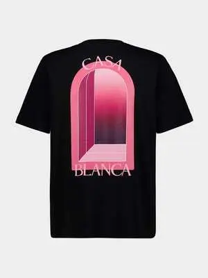 Casablanca Black Arches Organic Cotton T-shirt - Multicolour