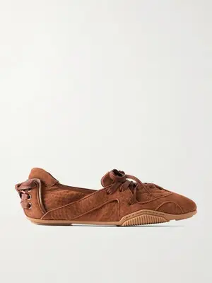 Acne Studios Bilaria Pigalle Suede Sneakers - Brown