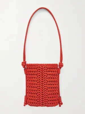 ANYA HINDMARCH Neeson Woven Leather Shoulder Bag